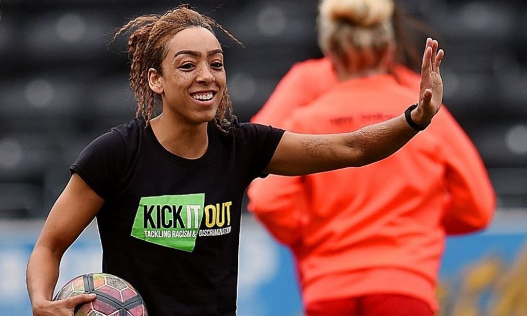 Jess Clarke joins Kick It Out as an ambassador - SheKicks