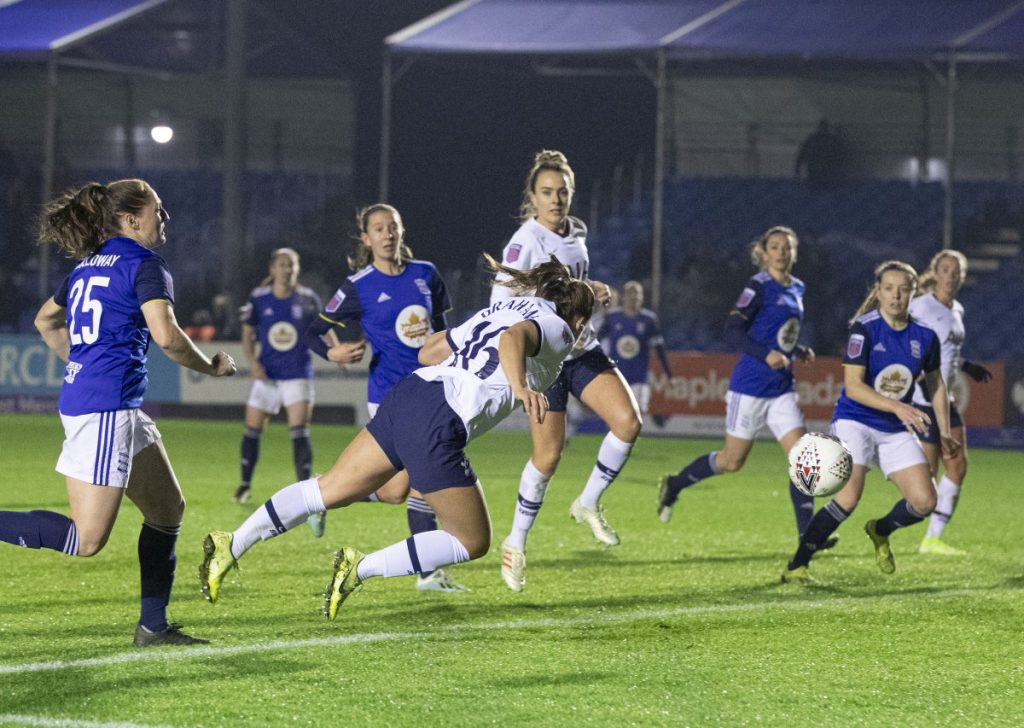#FAWSL: Spurs Women's Kit Graham cancels out Abbi Grant goal for Blues ...